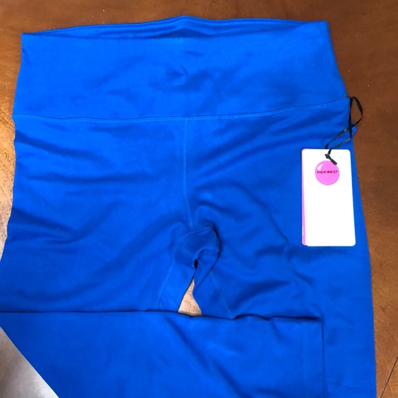 Yogalicious | Pants & Jumpsuits | Yogalicious Lapis Blue Capri Leggings ...